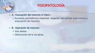 SINDROME ASPIRACION DE MECONIO EN NEONATOS | PPTX