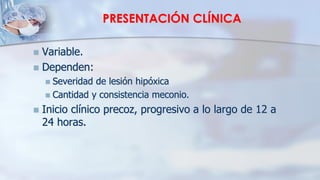 SINDROME ASPIRACION DE MECONIO EN RECIEN NACIDO POSTERMINO | PDF