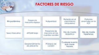 SINDROME ASPIRACION DE MECONIO EN RECIEN NACIDO POSTERMINO | PDF