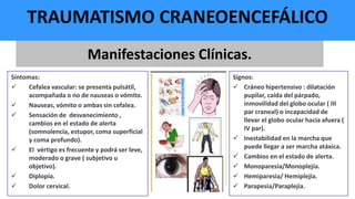 Síndrome comatoso y traumatismo craneoen | PPTX