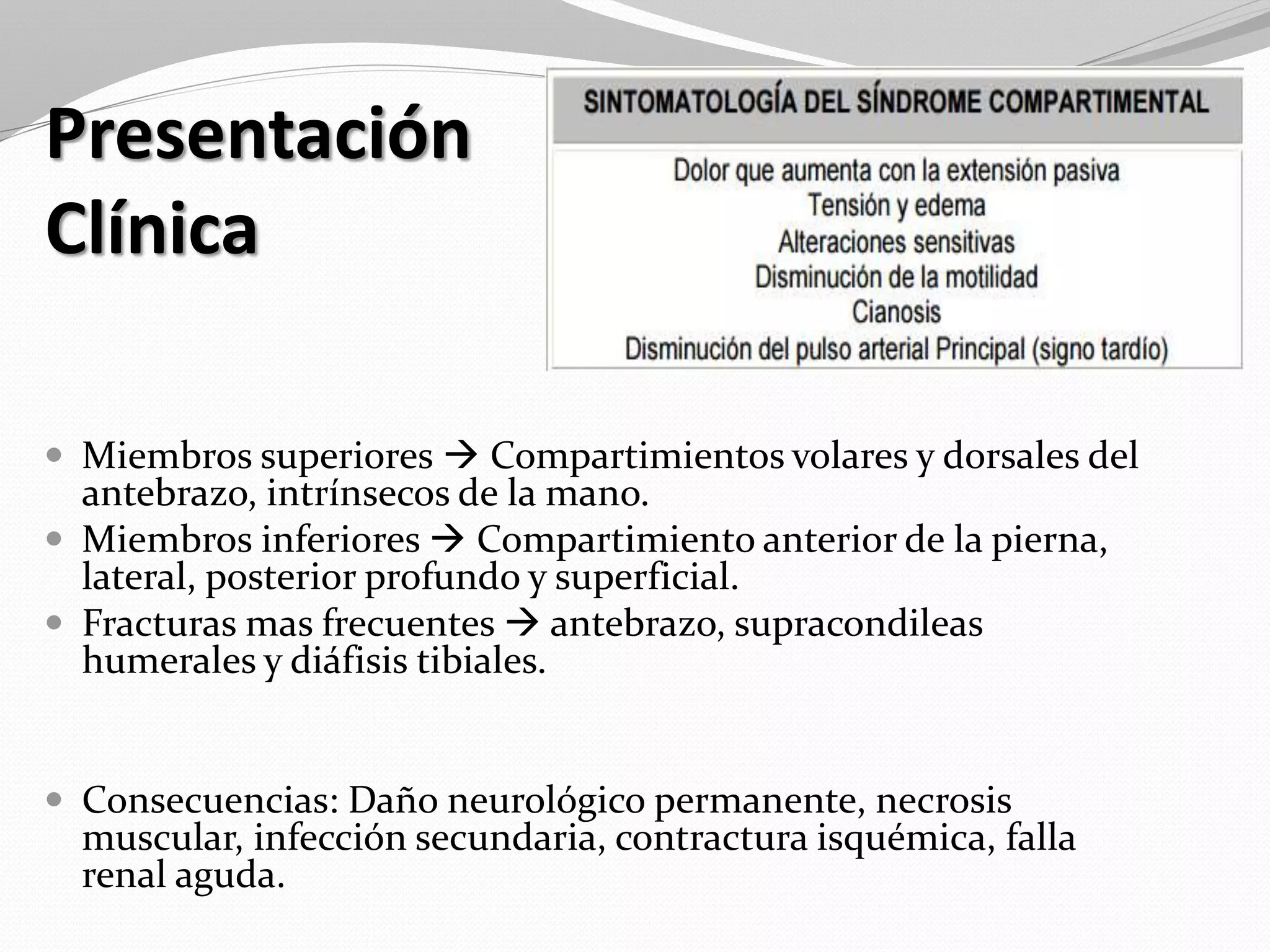 Sindrome compartimental | PPT