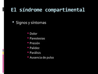 Sindrome compartimental | ODP