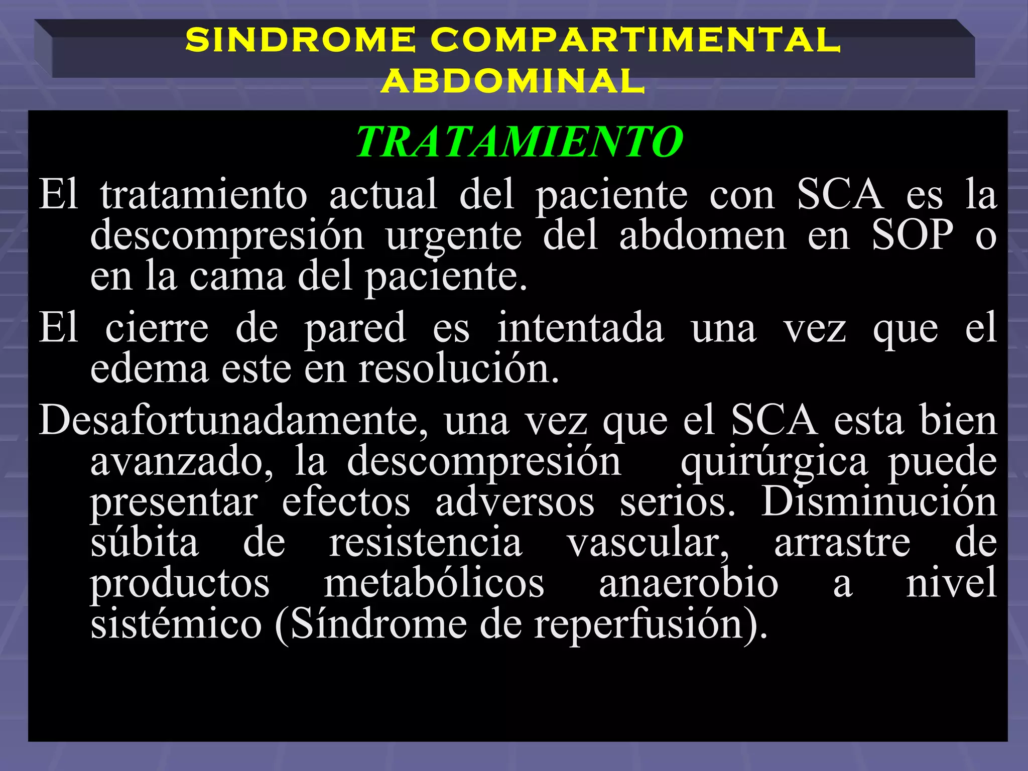 Sindrome Compartimental Abdominal