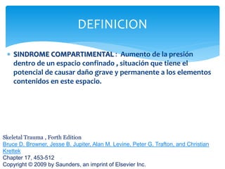 Sindrome compartimental y embolismo | PPT