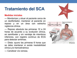 Síndrome coronario agudo: abordaje en sala de urgencias | PPTX