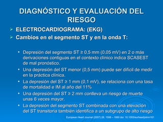 Sindrome coronario agudo sin elevacion del segmento st | PPT