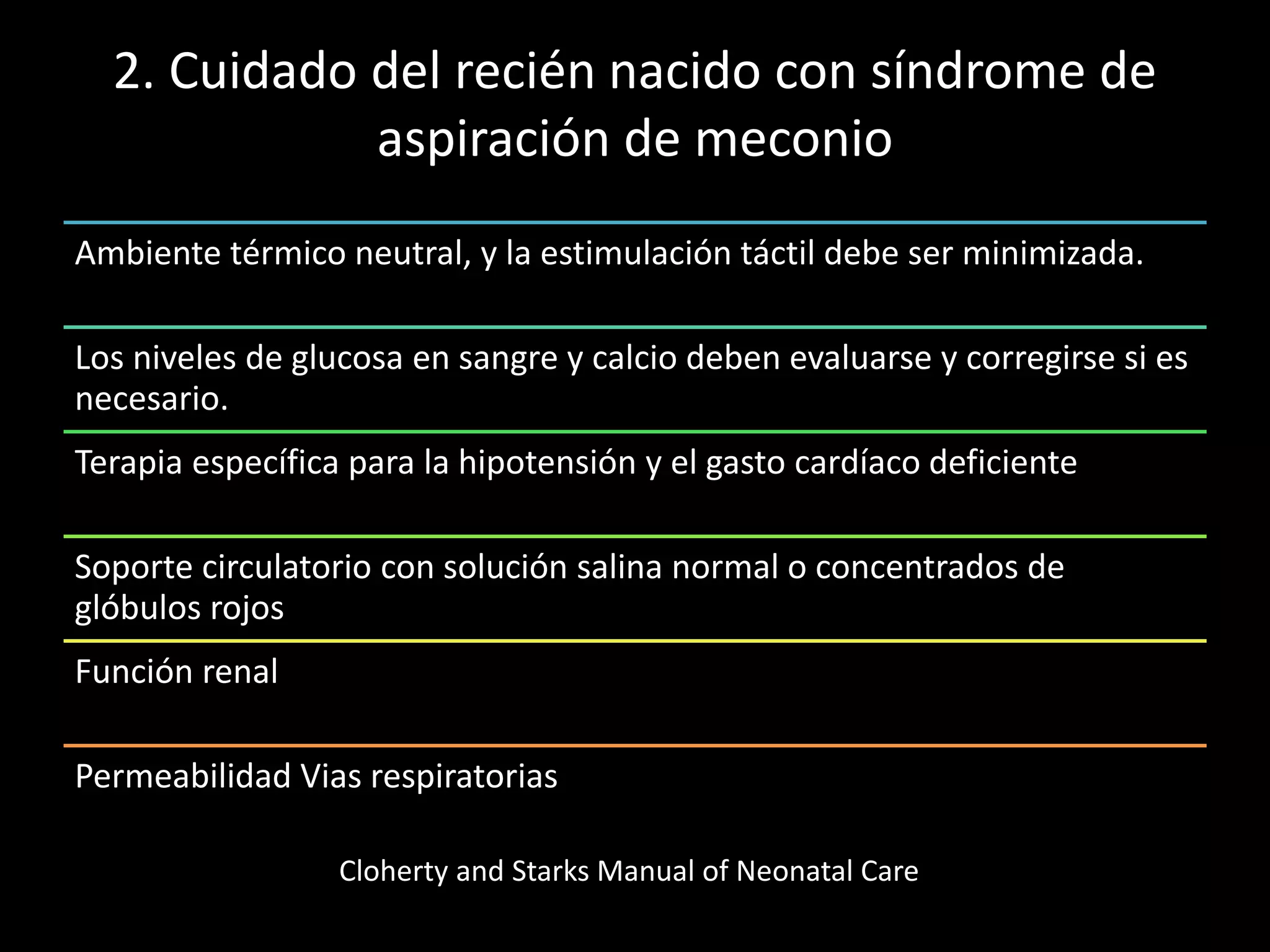 Sindrome de aspiracion meconial | PPTX