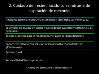 Sindrome de aspiracion meconial | PPTX