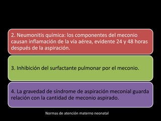 Sindrome de aspiracion meconial | PPTX
