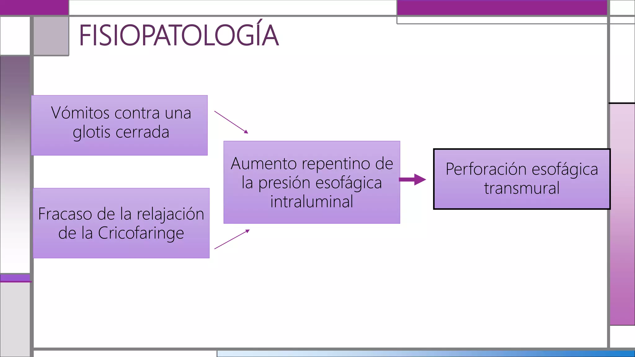 Síndrome de Boerhaave/ Perforación esofágica espontánea | PPT