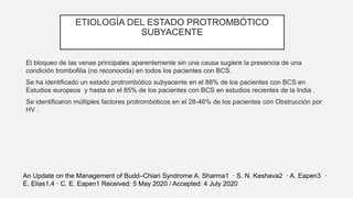 SINDROME DE BUDD CHIARI - MMMMM.ppt