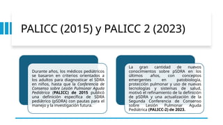 Síndrome de Dificultad Respiratoria Aguda pediatrico pptx | PPTX