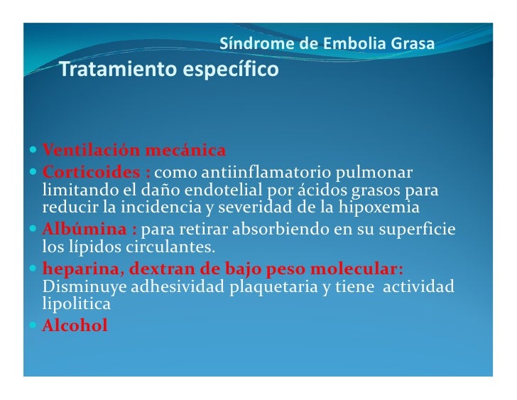 Sindrome De Embolia Grasa