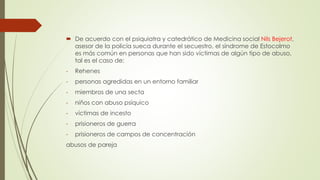 Sindrome de estocolmo | PPTX