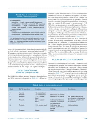 SINDROME DE LISIS TUMORAL. Articulo de revisionpdf | PDF