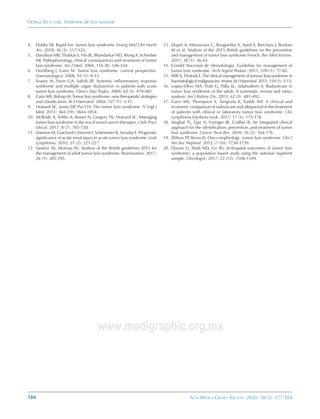 SINDROME DE LISIS TUMORAL. Articulo de revisionpdf | PDF