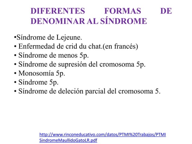 Sindrome del maullido de gato por Cristhian Román, Yolanda Pila ...