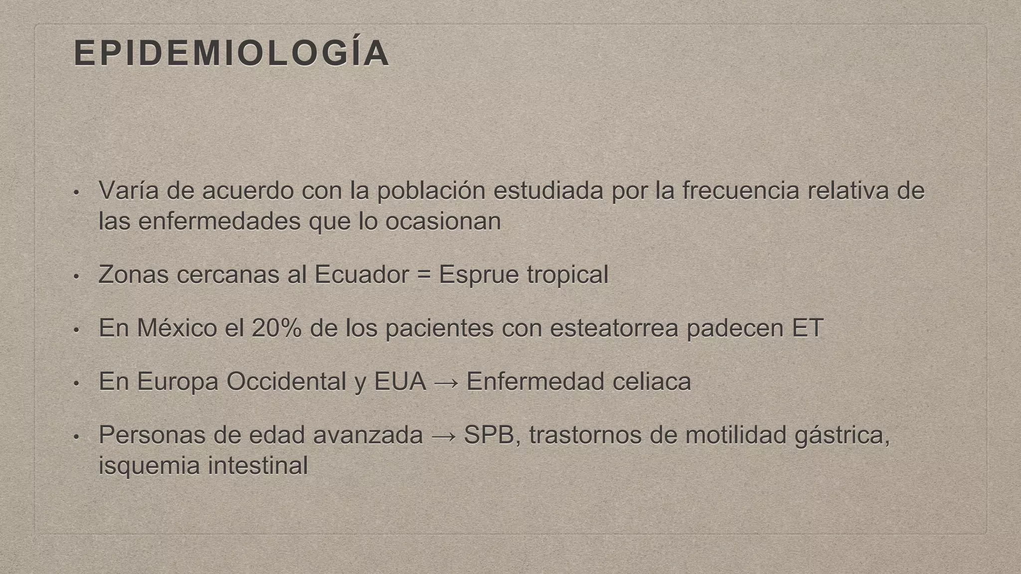 Sindrome de mala absorcion intestinal | PPT | Descarga Gratuita