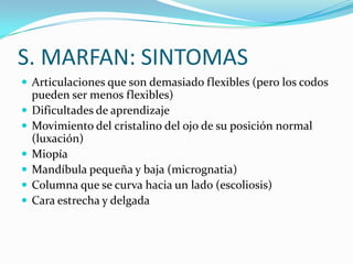 Sindrome de marfan | PPTX