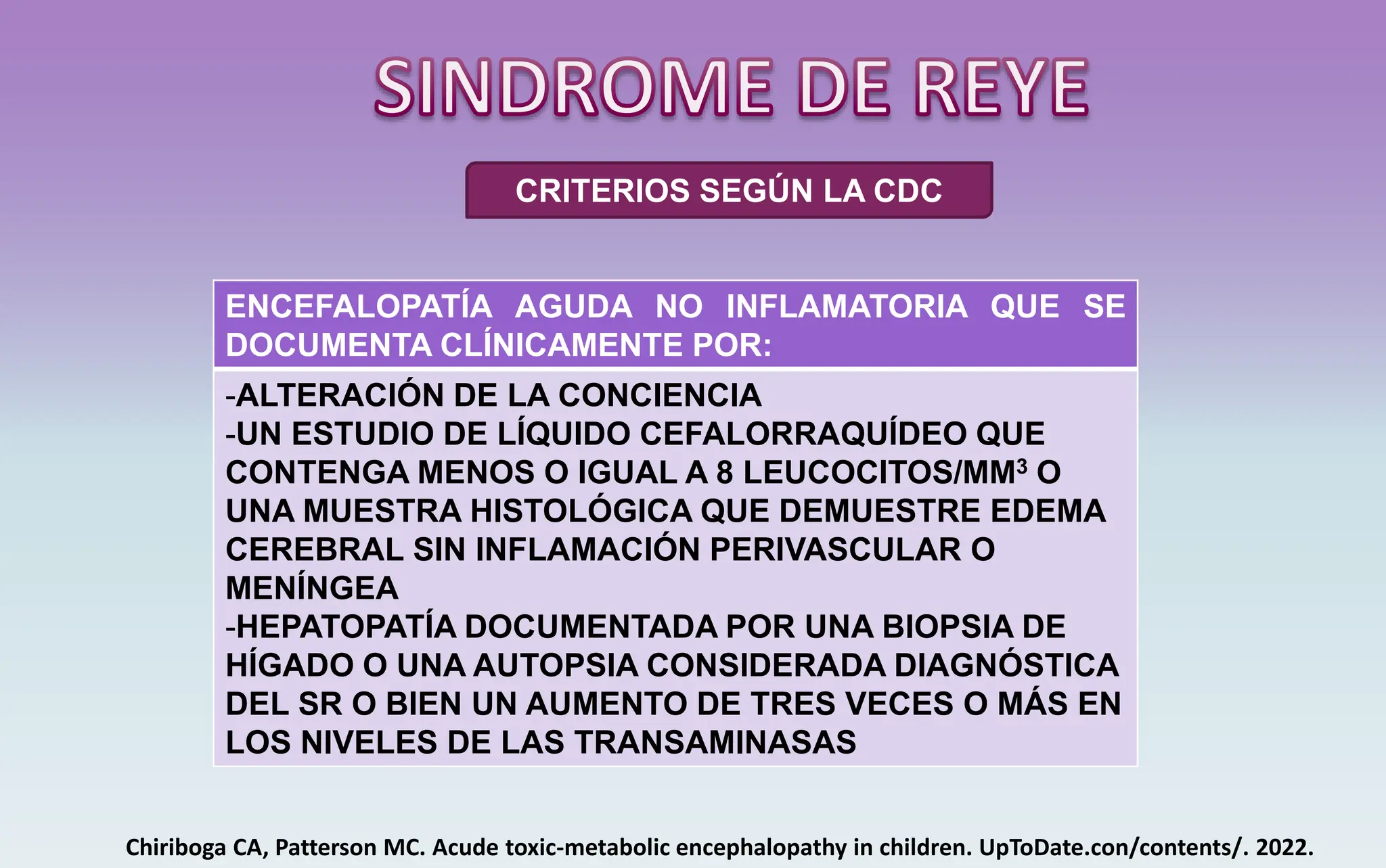 SINDROME DE REYE en pediatría diapositiva | PPTX
