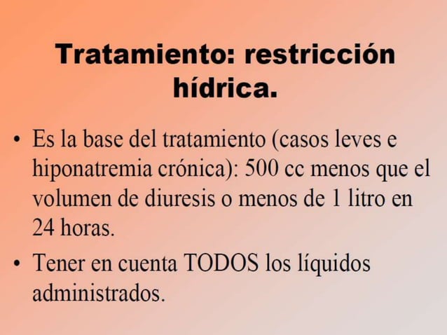 Síndrome de SIHAD (Síndrome de Insuficiencia de Secreción de Hormona ...