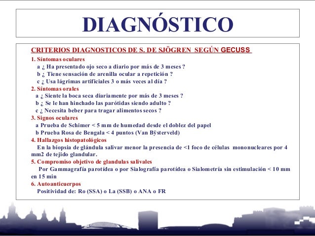 Sindrome de sjogren