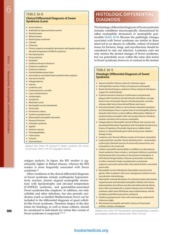 Dermatosis neutrofilicas variante síndrome sweet | PDF