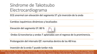 Sindrome de Takotsubo, síndrome coronario agudo | PPTX