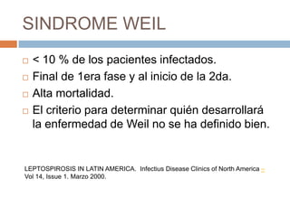 Sindrome de weil | PPTX