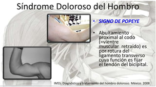 Sindrome doloroso del hombro | PPTX