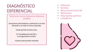 Síndrome dolor postmastectomía (Cancer de mama) | PPTX