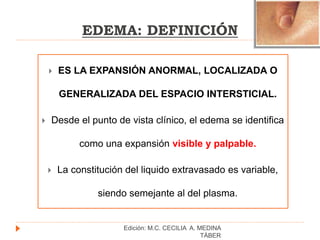 Sindrome edematoso | PPTX