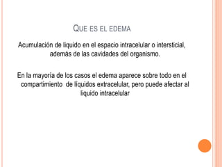 Sindrome Edematoso | PPTX