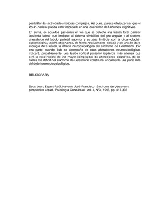 Sindrome gerstmann | DOCX