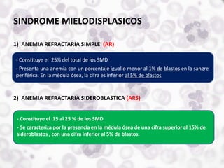 Sindrome mielodisplasico | PPTX