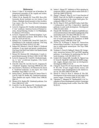 Sindrome otodental | PDF | Ear, Nose and Throat Conditions | Diseases and Conditions