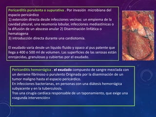 Sindrome pericardico semiologia | PPTX