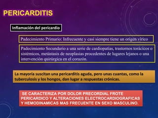 Sindrome pericardico semiologia | PPTX