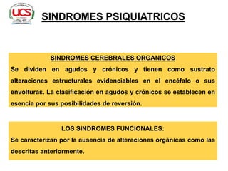 Sindromes psiquiatricos presentado por ruben | PPTX