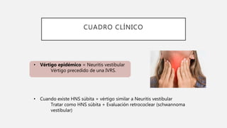 Sindromes vestibulares perifericos y meniere | PPTX