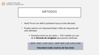Sindromes vestibulares perifericos y meniere | PPTX