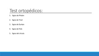 Sindrome tunel carpiano | PPTX