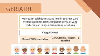 Sindrom Pada Geriatri dan permasalahannya | PPTX