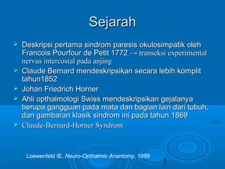 Sindrom horner | PPT
