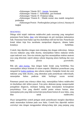 Sindrom malabsorbsi | DOCX