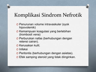 Sindrom nefrotik | PPTX