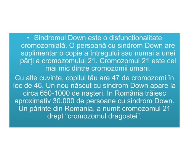 Sindromul d | PPTX