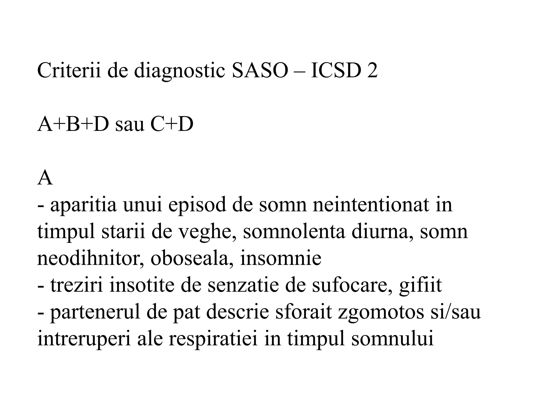 Sindromul de apnee in somn comorbiditatile | PPT