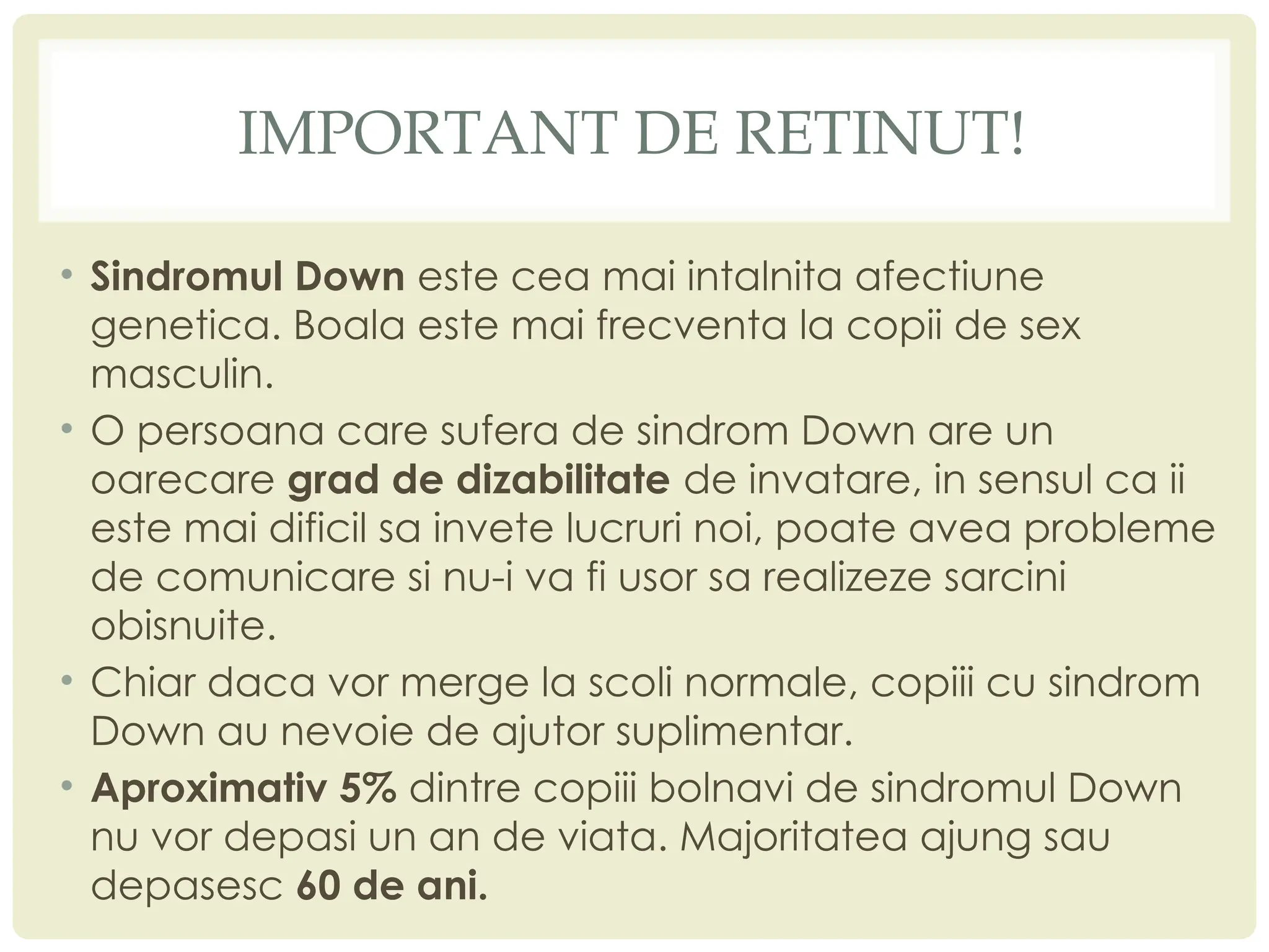 A school project about Down Syndrome Biology | PPTX