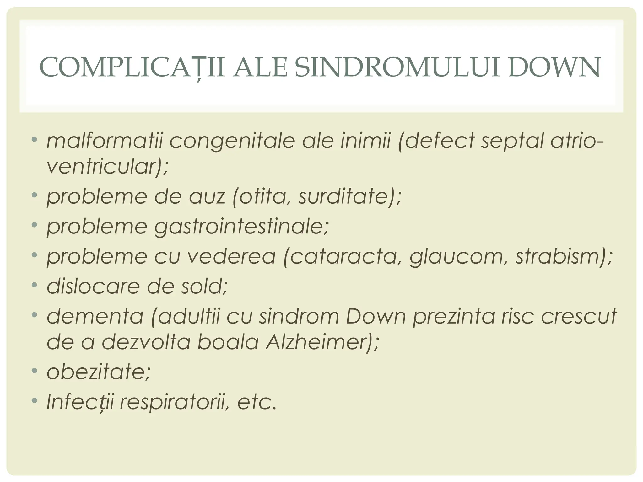 A school project about Down Syndrome Biology | PPTX